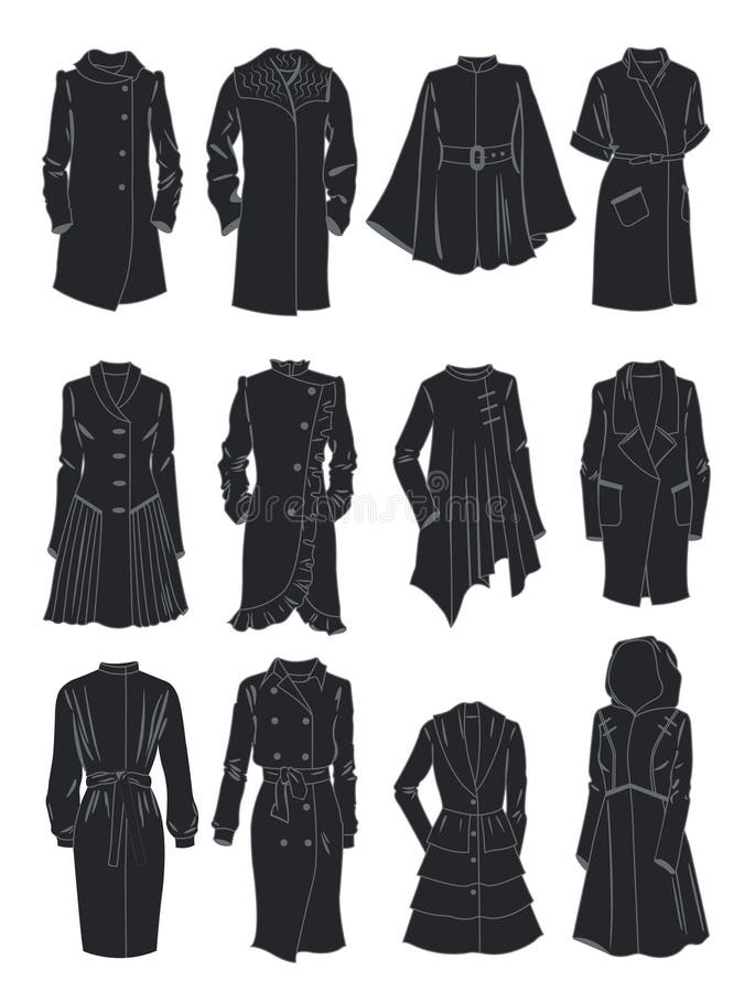 Womens Jackets Stock Vector Illustration Of Clothing 25943509