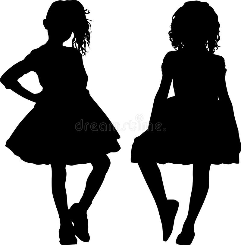 Silhouettes of teen stock vector. Illustration of silhouette - 26525597