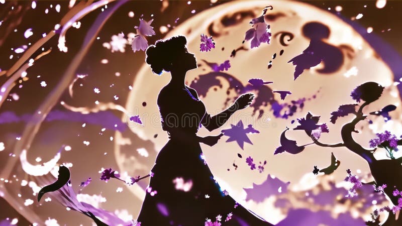 Figures Dancing in the Moonlight Stock Video - Video of light ...