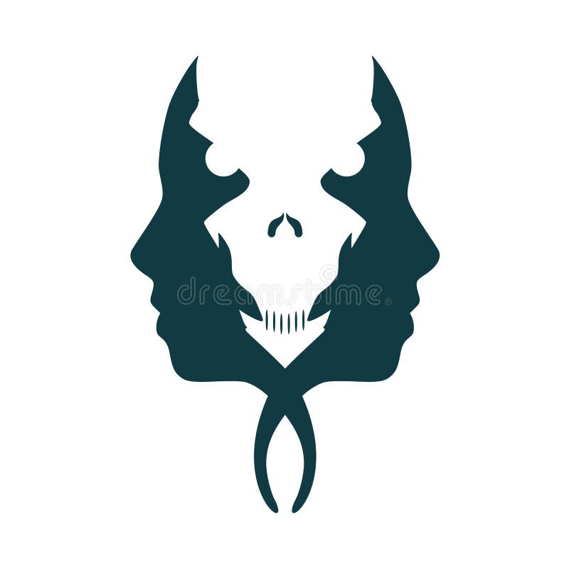 Two Head Silhouettes Stock Illustrations – 1,062 Two Head Silhouettes ...