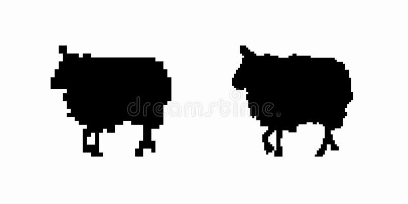 Pixelated Silhouettes Stock Illustrations – 198 Pixelated Silhouettes ...