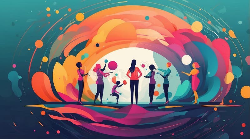 Blender-Style Vector of Diverse Geometric Human Silhouettes in Circular ...