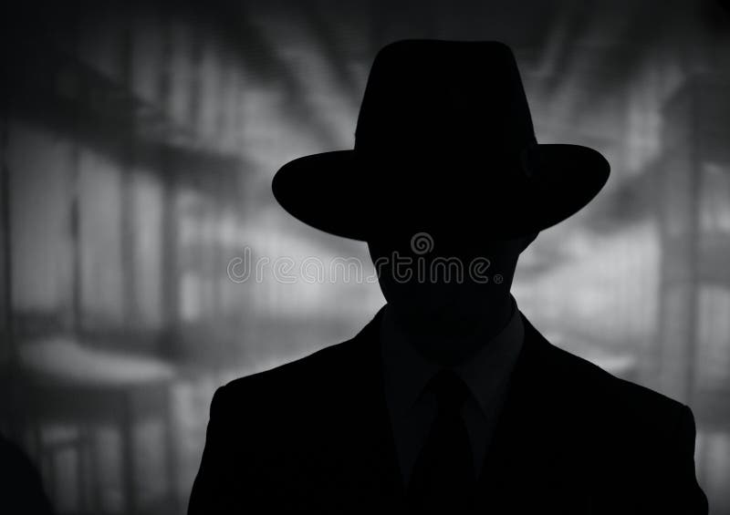 Silhueta De Um Homem Misterioso Em Um Chapéu Imagem de Stock - Imagem ... Silhueta De Um Homem Misterioso Em Um Chapéu Imagem de Stock - Imagem ...