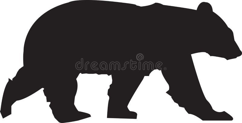 Silhueta do urso ilustração do vetor. Ilustração de animal - 42326485 Silhueta do urso ilustração do vetor. Ilustração de animal - 42326485