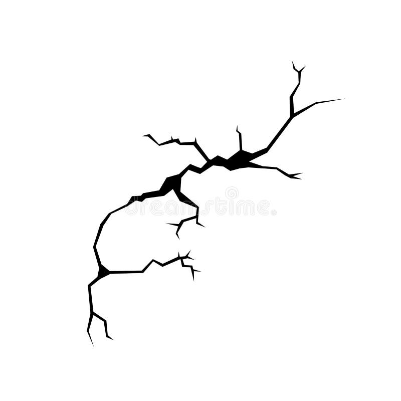 Silhueta preta das quebras ilustração do vetor. Ilustração de queda ...