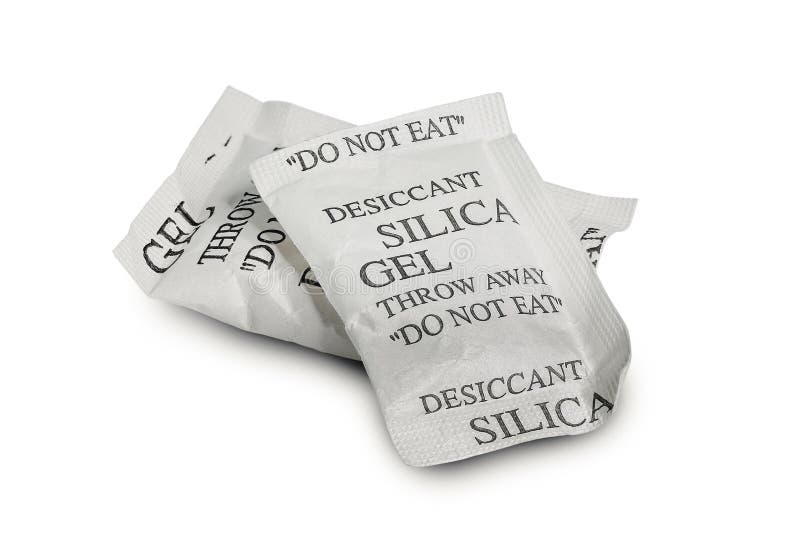 Silica Gel or Desiccant Isolated Stock Image - Image of objects ...