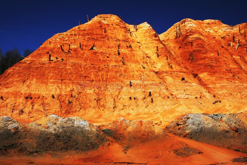 Silica mine stock photo. Image of mineral, form, danger - 14423560