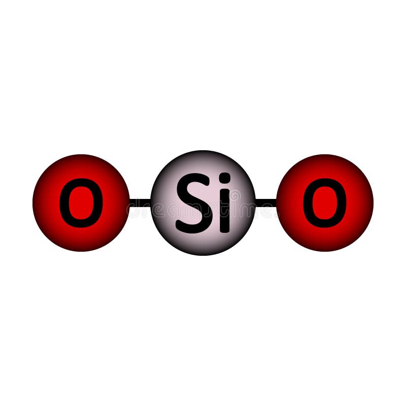 Silicon Dioxide Structure Chemistry Stock Illustrations – 12 Silicon ...