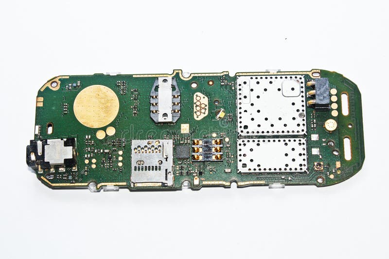 Silicon Board of a Cellphone Stock Photo - Image of wireless, memory ...
