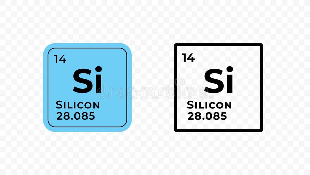 Silicon, Chemical Element of the Periodic Table Vector Stock Vector ...