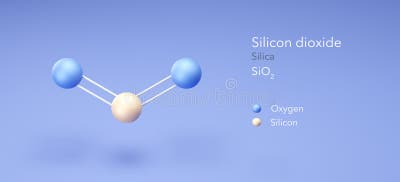 Silicon Dioxide Molecule, Molecular Structures, Silica, 3d Model ...