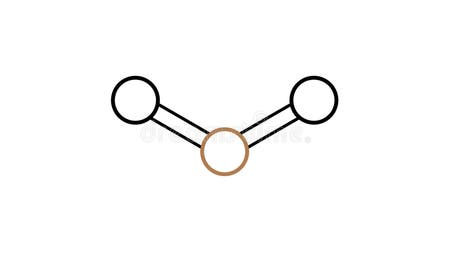 Silicon Dioxide Molecule, Structural Chemical Formula, Ball-and-stick ...