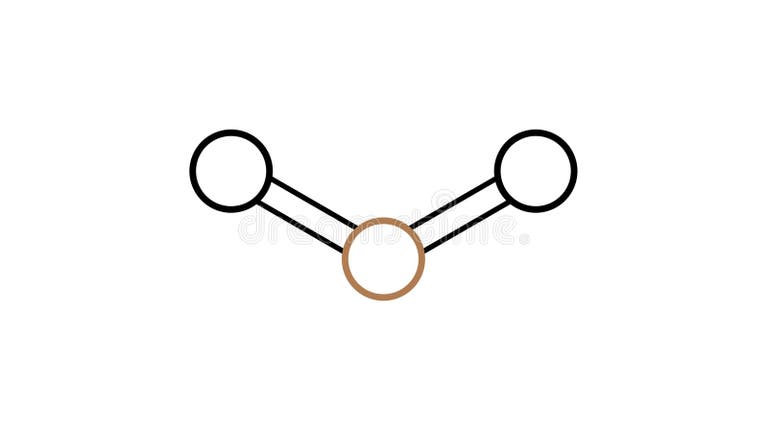 Silicon Dioxide Molecule, Structural Chemical Formula, Ball-and-stick ...