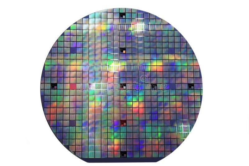Silicon disk with chips stock photo. Image of computer - 147225168