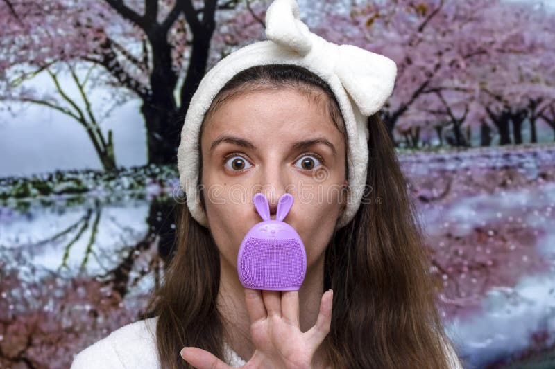 Silicon face scrub stock photo. Image of beautiful, procedure - 272913796