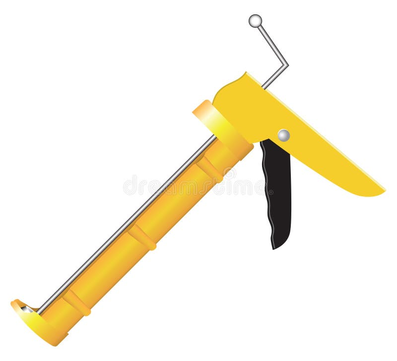 Silicon glue gun stock vector. Illustration of silicone - 38981067