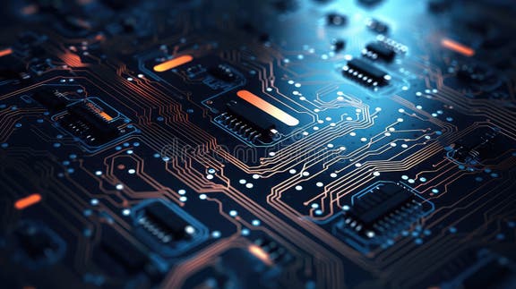 Silicon Technology Texture Background Stock Illustration - Illustration ...