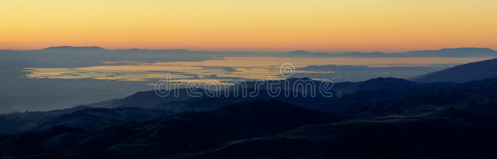 Panorama of Sunset at Keys View Stock Photo - Image of sunset, southern ...