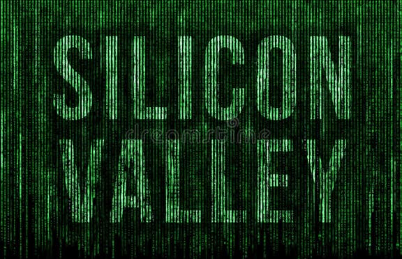 Silicon Valley - Matrix Message Stock Illustration - Illustration of ...