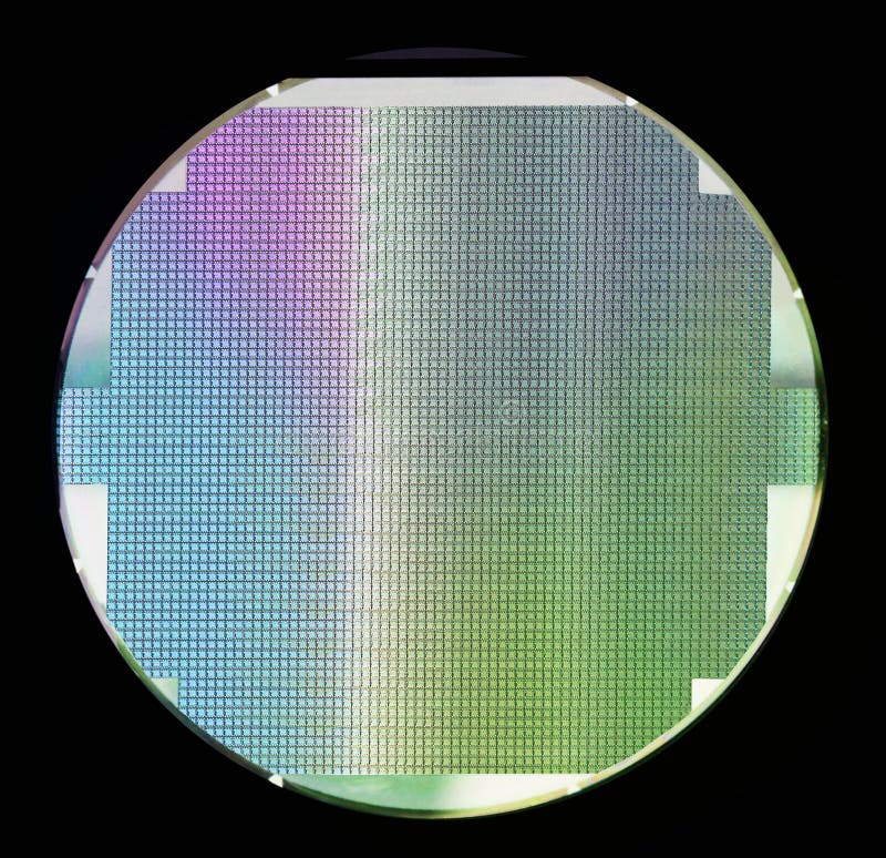 Silicon Semiconductor Wafer on RF Probe Station Stock Photo - Image of ...