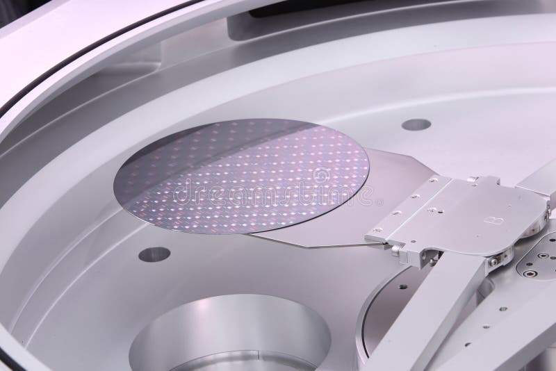Silicon wafer machine stock photo. Image of facility, technician - 8327732