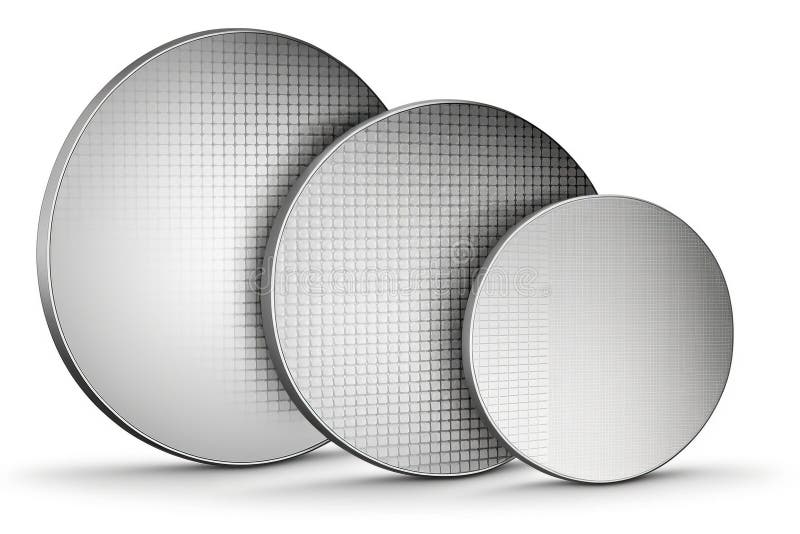 Silicon Wafers of Different Sizes , Created with Generative AI ...