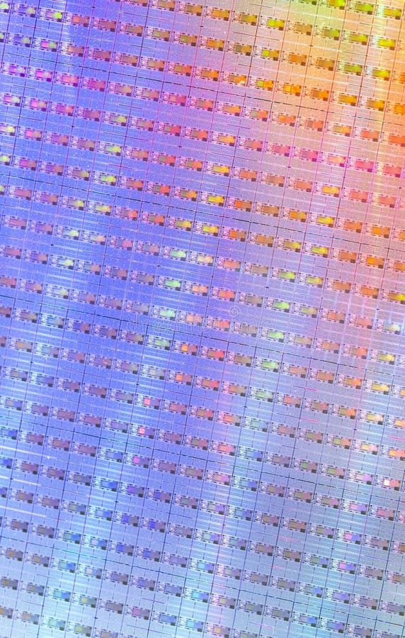 Silicon Wafers and Microcircuits,slice of Semiconductor Material, Used ...