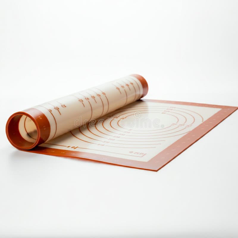 A Silicone Baking Mat with a Non-stick Surface, Featuring Measurement ...