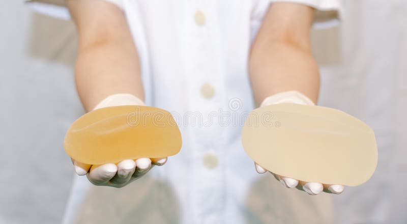 Silicone breast implant stock image. Image of cosmetic - 58118961