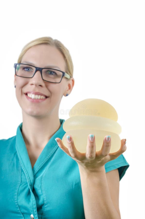 Silicone breast implant. stock photo. Image of lifestyle - 75952122