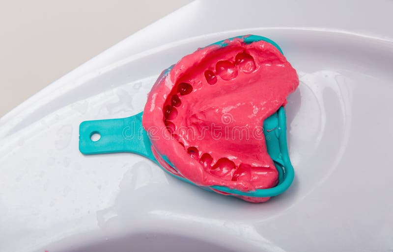 Dental imprint stock photo. Image of plastic, tooth, material - 9683194
