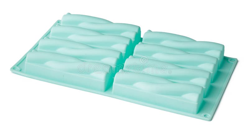 Silicone Form for Cooking Muffin and Cupcake Isolated. Vector ...