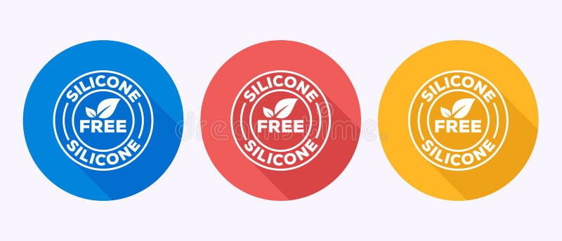 Silicone Free Icon Design Illustration, Best Silicone Free Sign, Symbol ...
