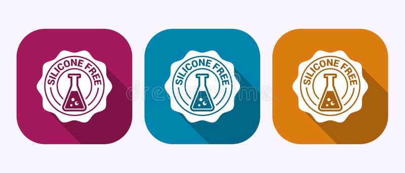 Silicone Free Icon Design Illustration, Best Silicone Free Sign, Symbol ...