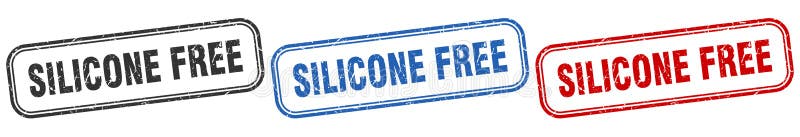 Silicone Free Label. Silicone Free Isolated Seal. Sticker. Sign Stock ...