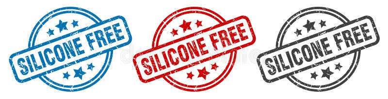 Silicone Free Stamp. Silicone Free Round Isolated Sign Stock Vector ...