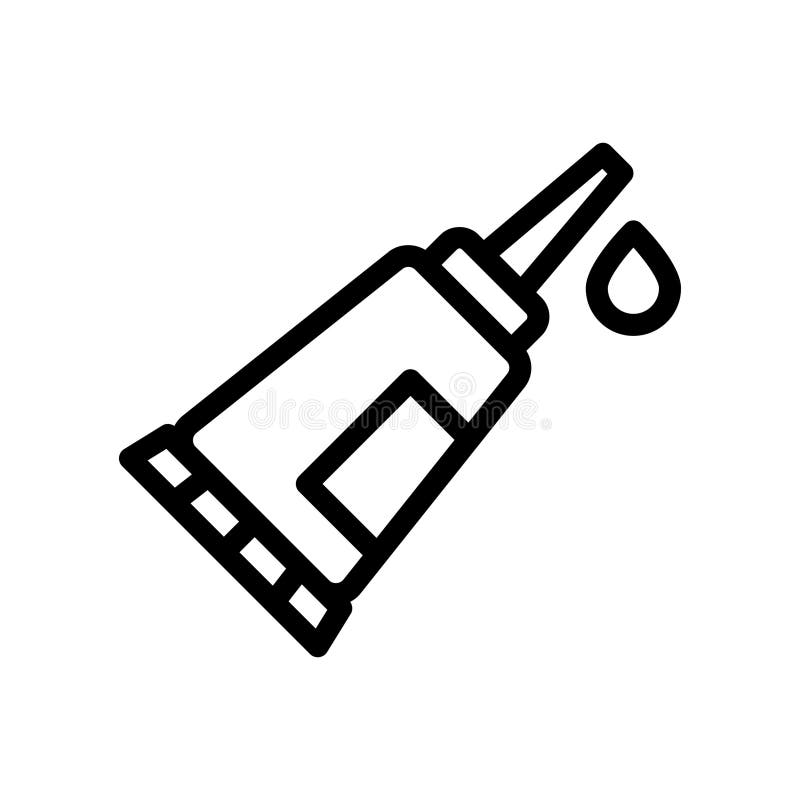 Silicone Line Icon on White Background Stock Illustration ...