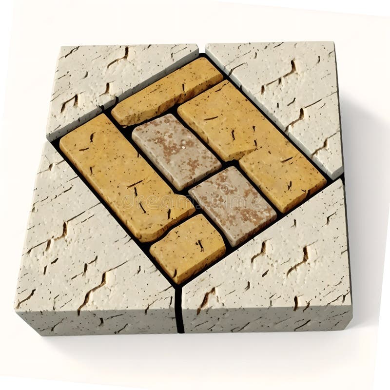 Silicone Stone Tiles for the Home Stock Illustration - Illustration of ...