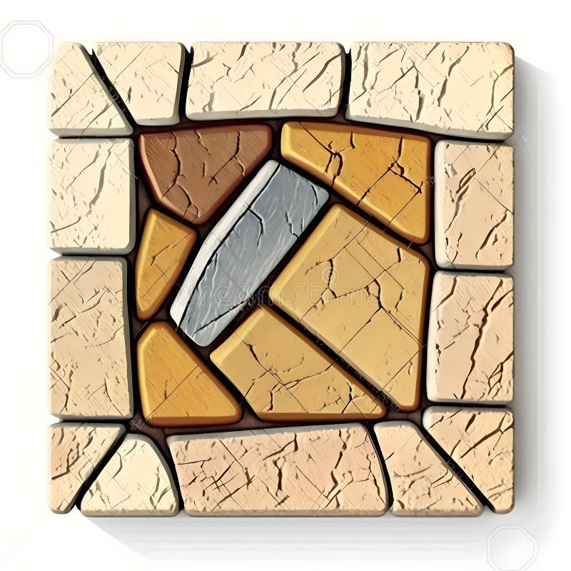 Silicone Stone Tiles for the Home Stock Illustration - Illustration of ...