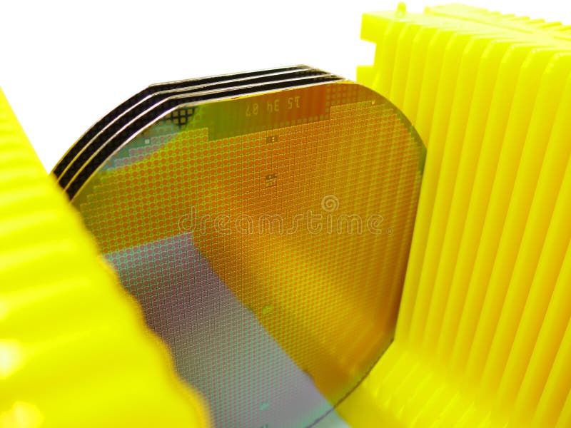 Silicone wafer stock image. Image of material, semiconductor - 18849605