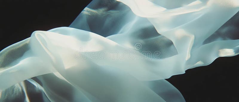 Silk Chiffon Fabric Displaying a Lightweight and Flowing Texture for ...