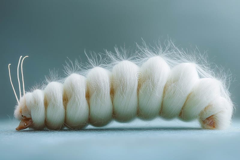 Silk Cocoon the Commercially Bred Caterpillar of Silkworm Moth, Which ...
