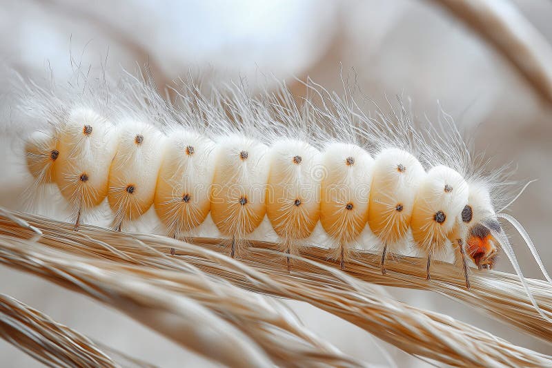 Silk Cocoon the Commercially Bred Caterpillar of Silkworm Moth, Which ...