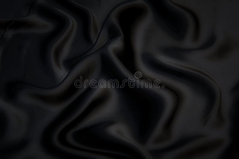 Silk or Cotton Fabric Tissue. Dark Gray or Black Color Stock Image ...