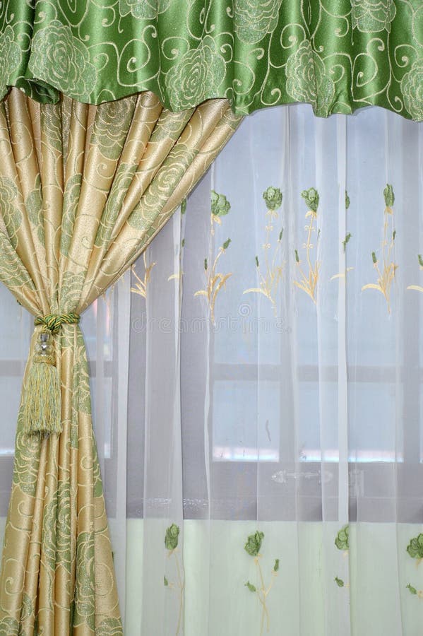 Silk curtain stock photo. Image of luxury, curtain, famous - 69598672
