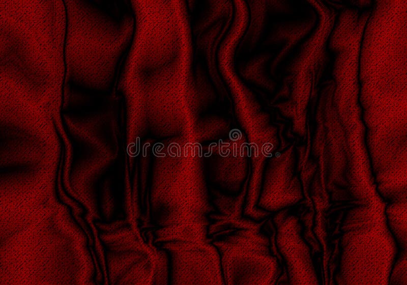 Silk Fabric Background, Red Satin Cloth Waves, Abstract Flowing Waving ...