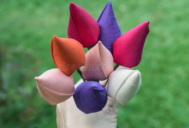 Silk fabric flowers stock image. Image of beautiful, silk - 52579913