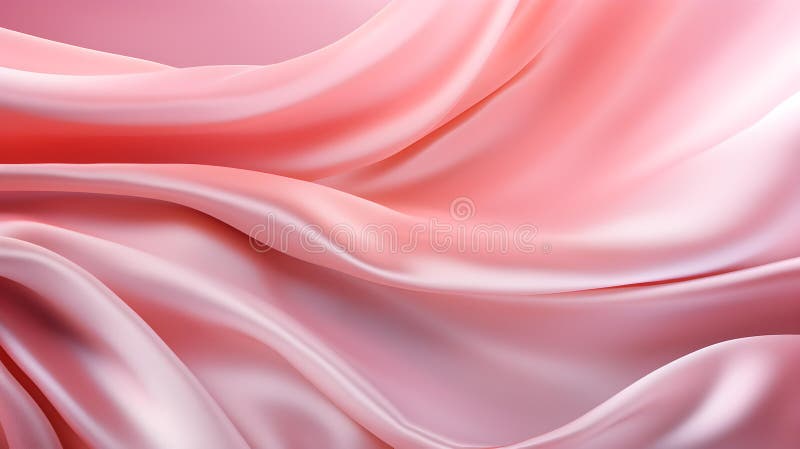 Light Pink Silk Fabric Texture with Beautiful Waves. Elegant Background ...