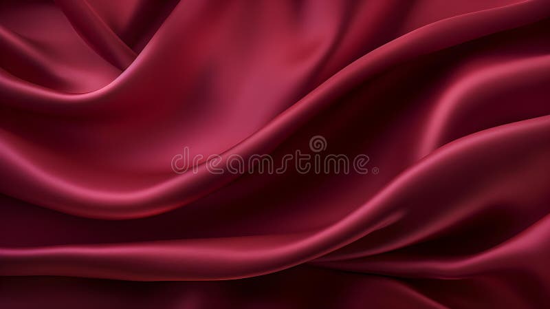 Burgundy Silk Fabric Texture with Beautiful Waves. Elegant Background ...
