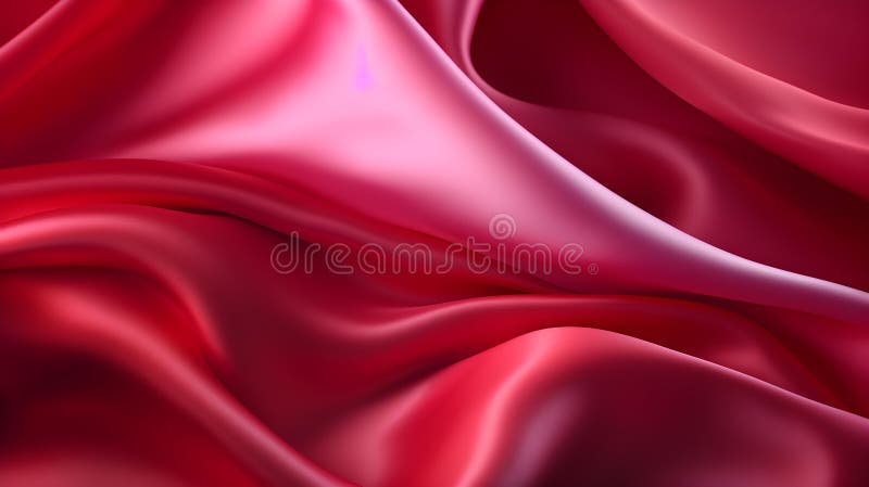 Ruby Silk Fabric Texture with Beautiful Waves. Elegant Background for a ...